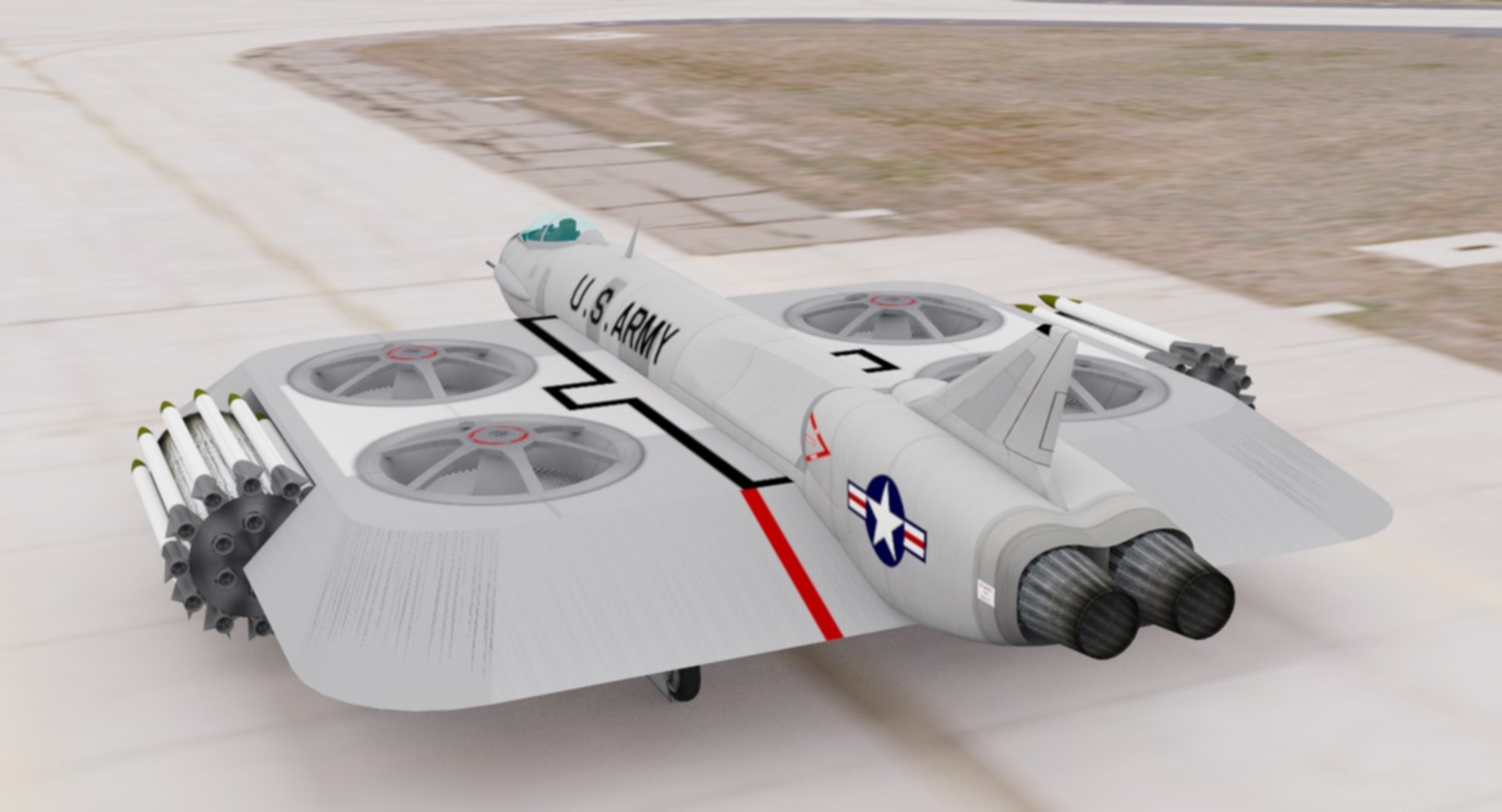1969 Hover Jet Concept 3D Model - TurboSquid 1211191
