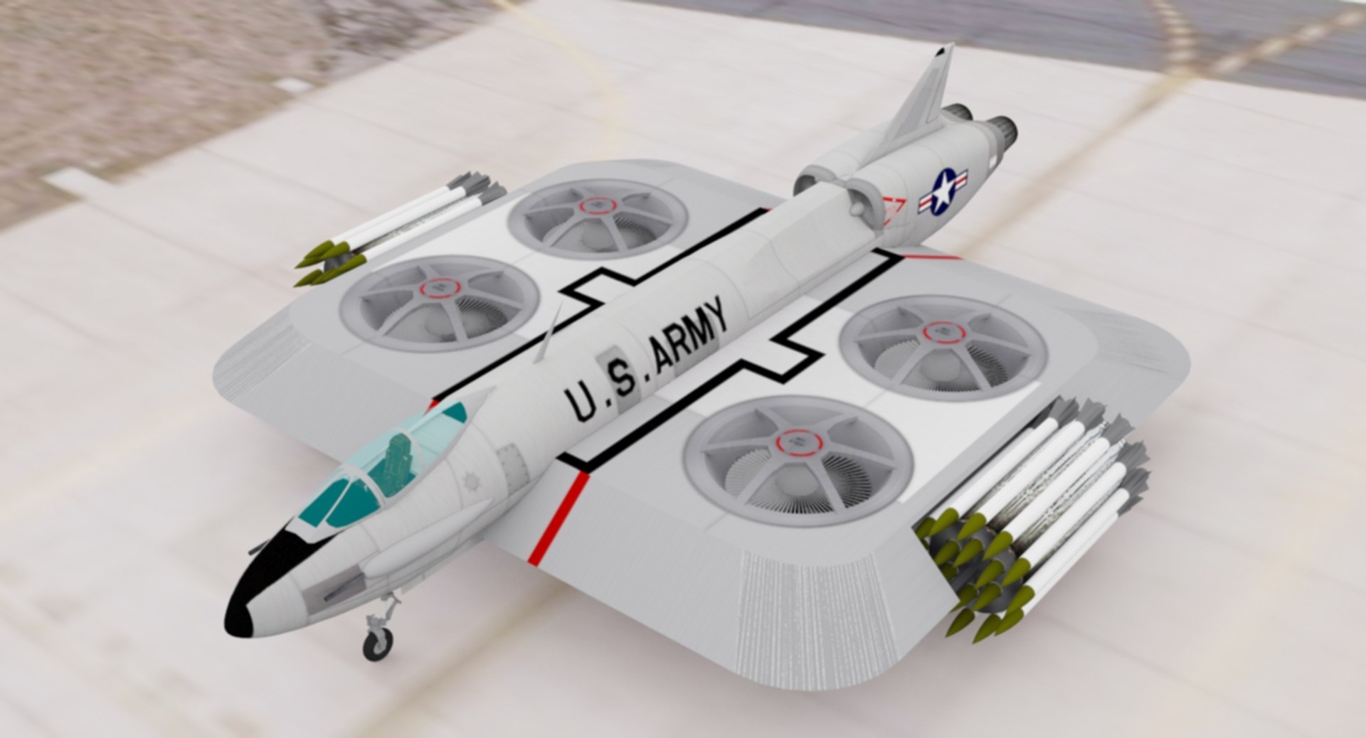 1969 Hover Jet Concept 3D Model - TurboSquid 1211191