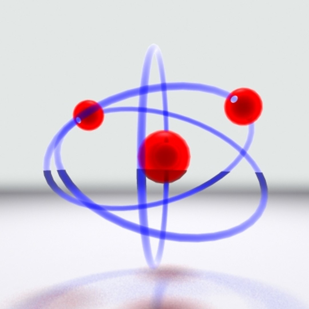 3d Max Orbiting Atom