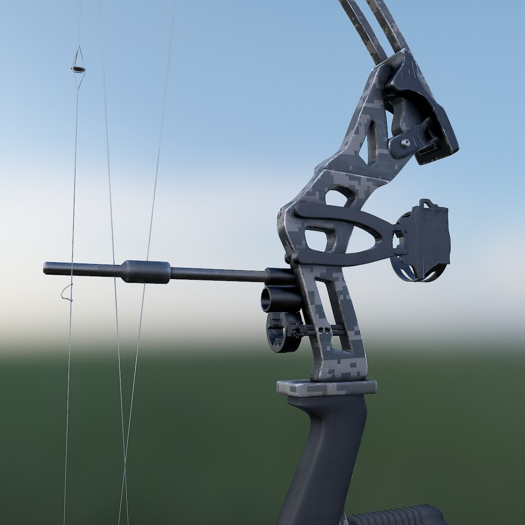 3d Model Modern Bow Compound