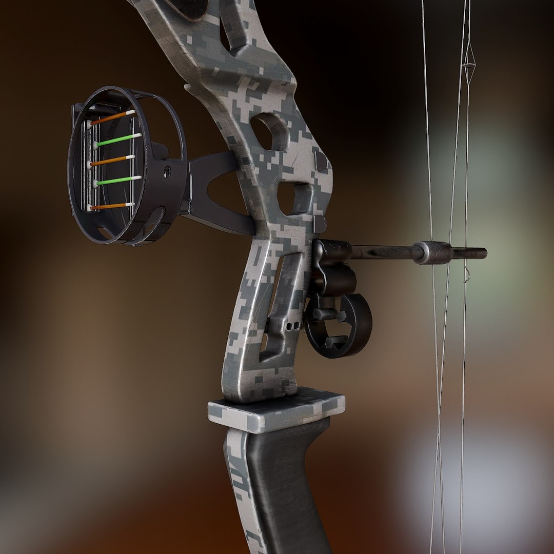 3d Model Modern Bow Compound