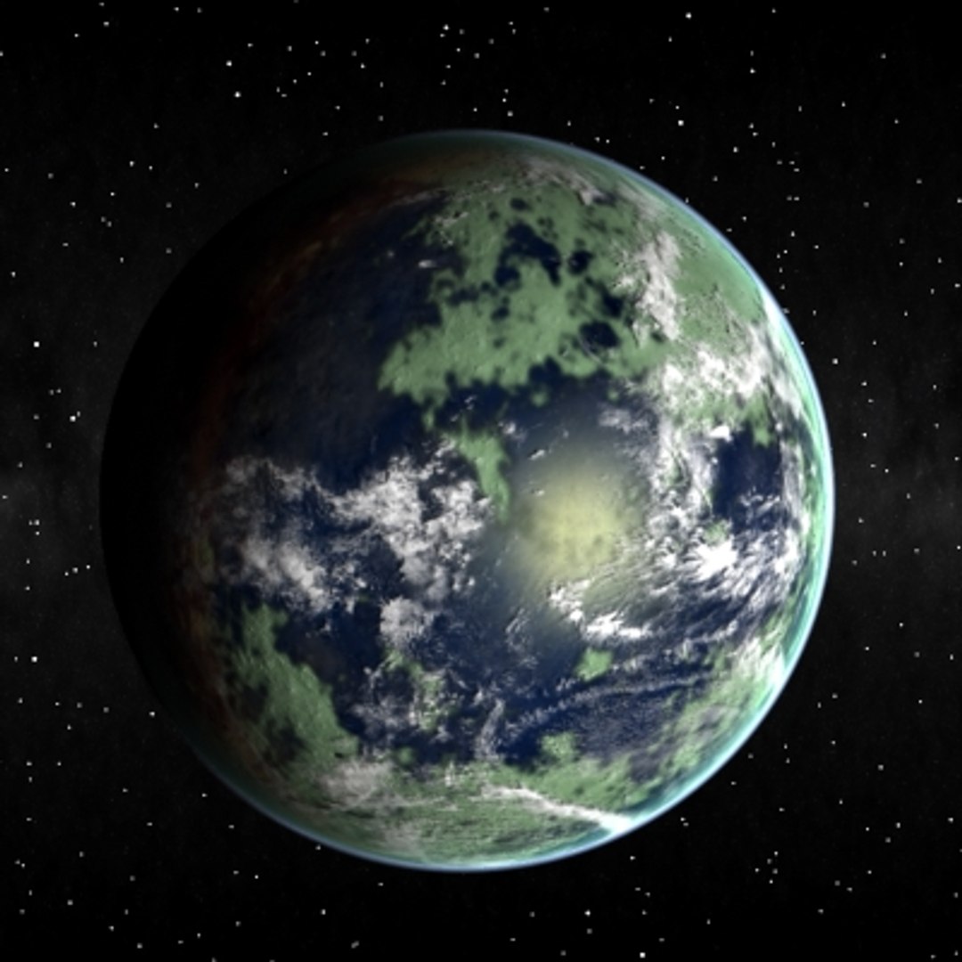 Moon Terraformed 3d Max