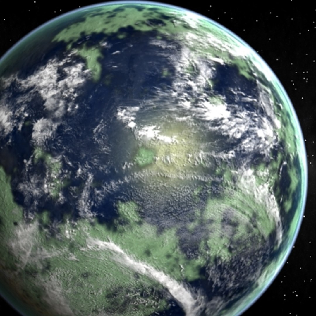 Moon Terraformed 3d Max