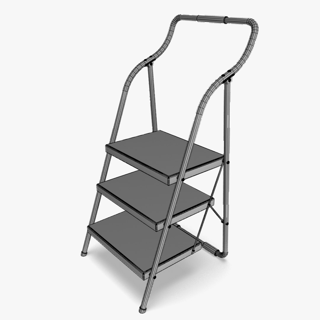 3d ladders step model