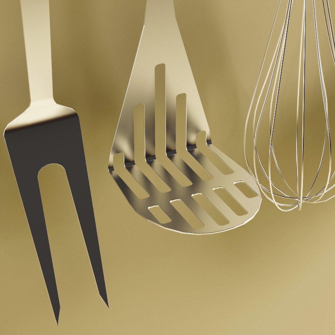 kitchen tools 3d model