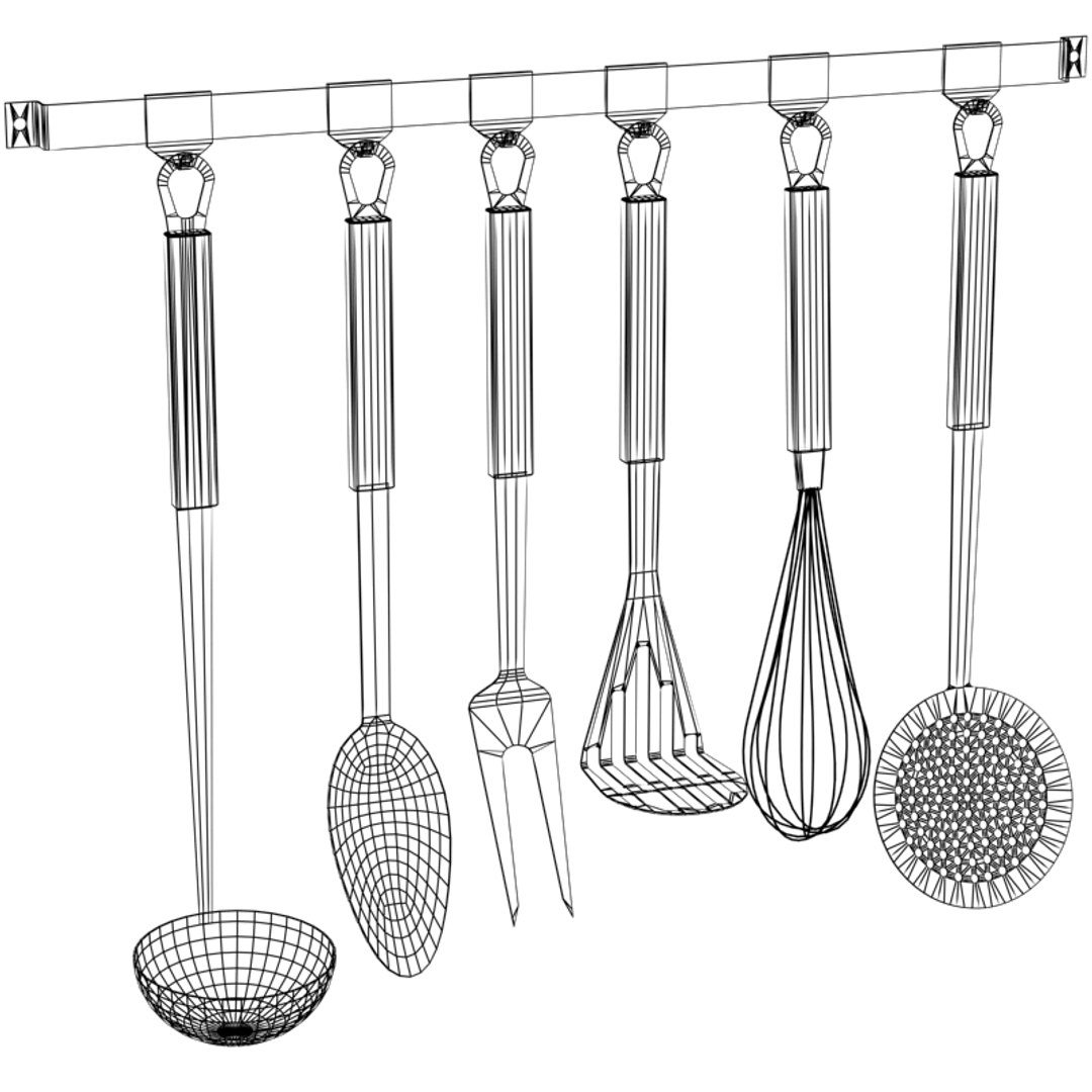 kitchen tools 3d model
