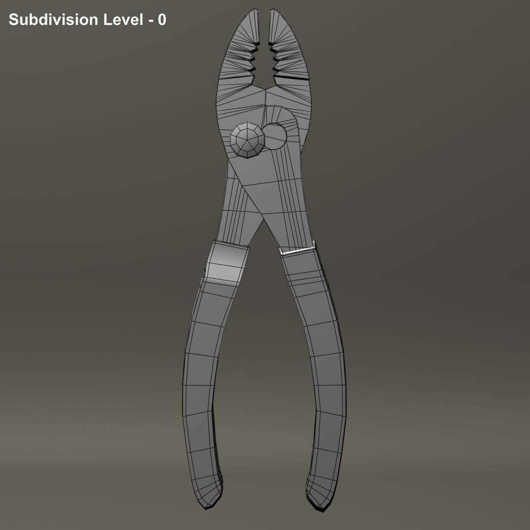 pliers tool 3d obj