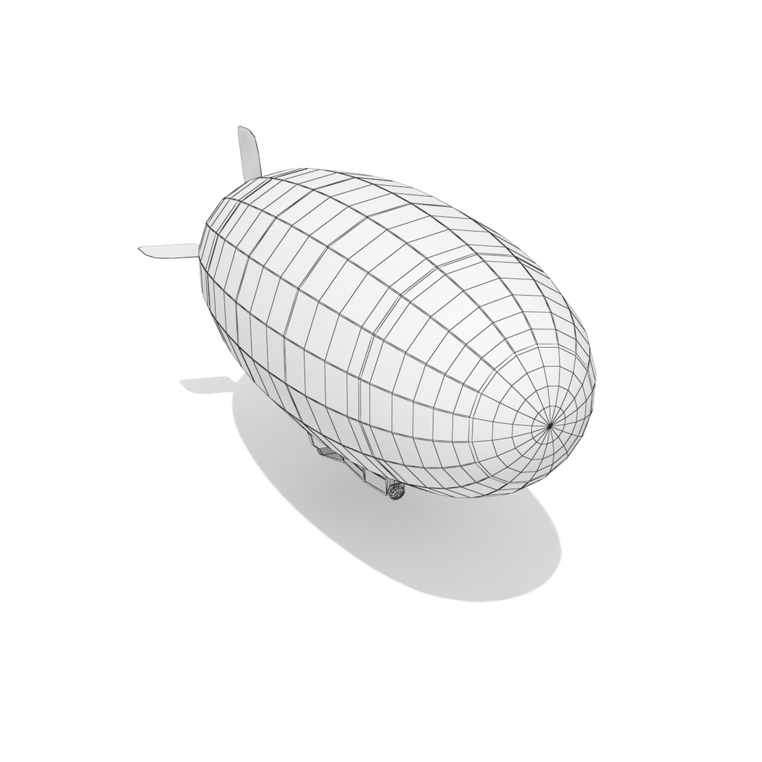 Generic Blimp Stylized Model - TurboSquid 1307125