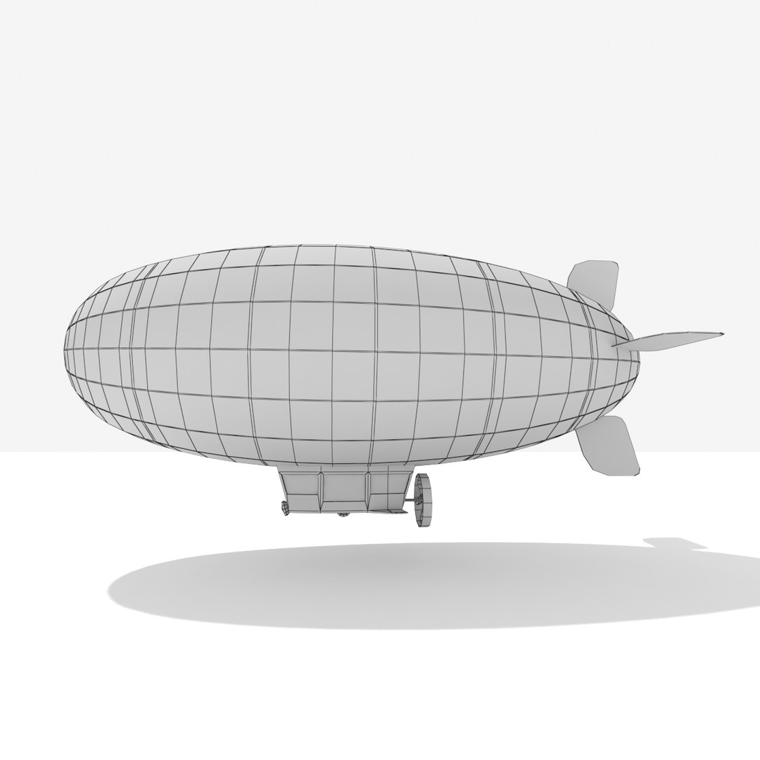 Generic Blimp Stylized Model - TurboSquid 1307125
