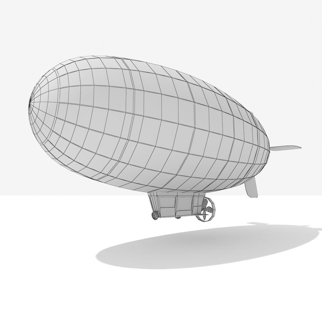 Generic Blimp Stylized Model - TurboSquid 1307125