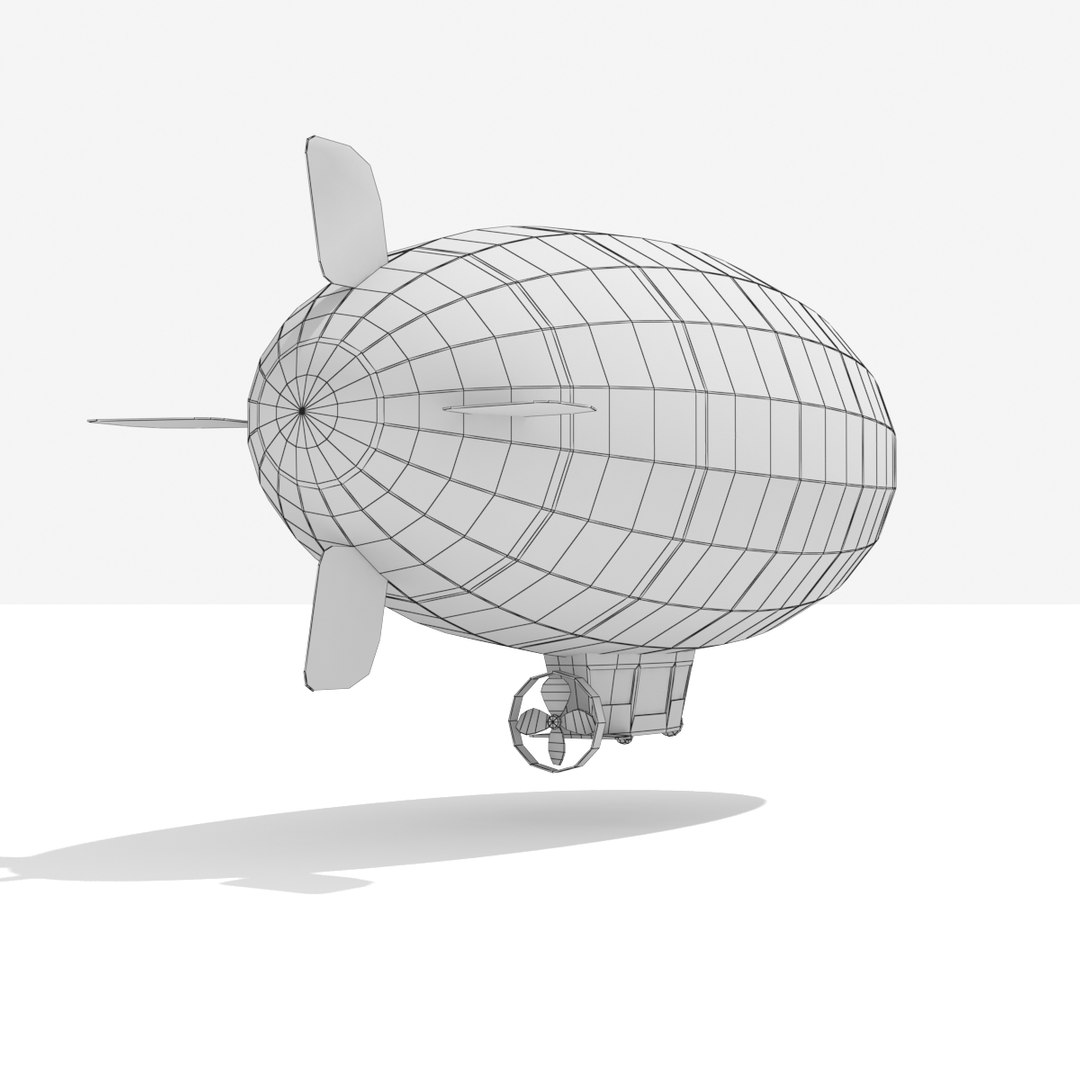 Generic Blimp Stylized Model - TurboSquid 1307125