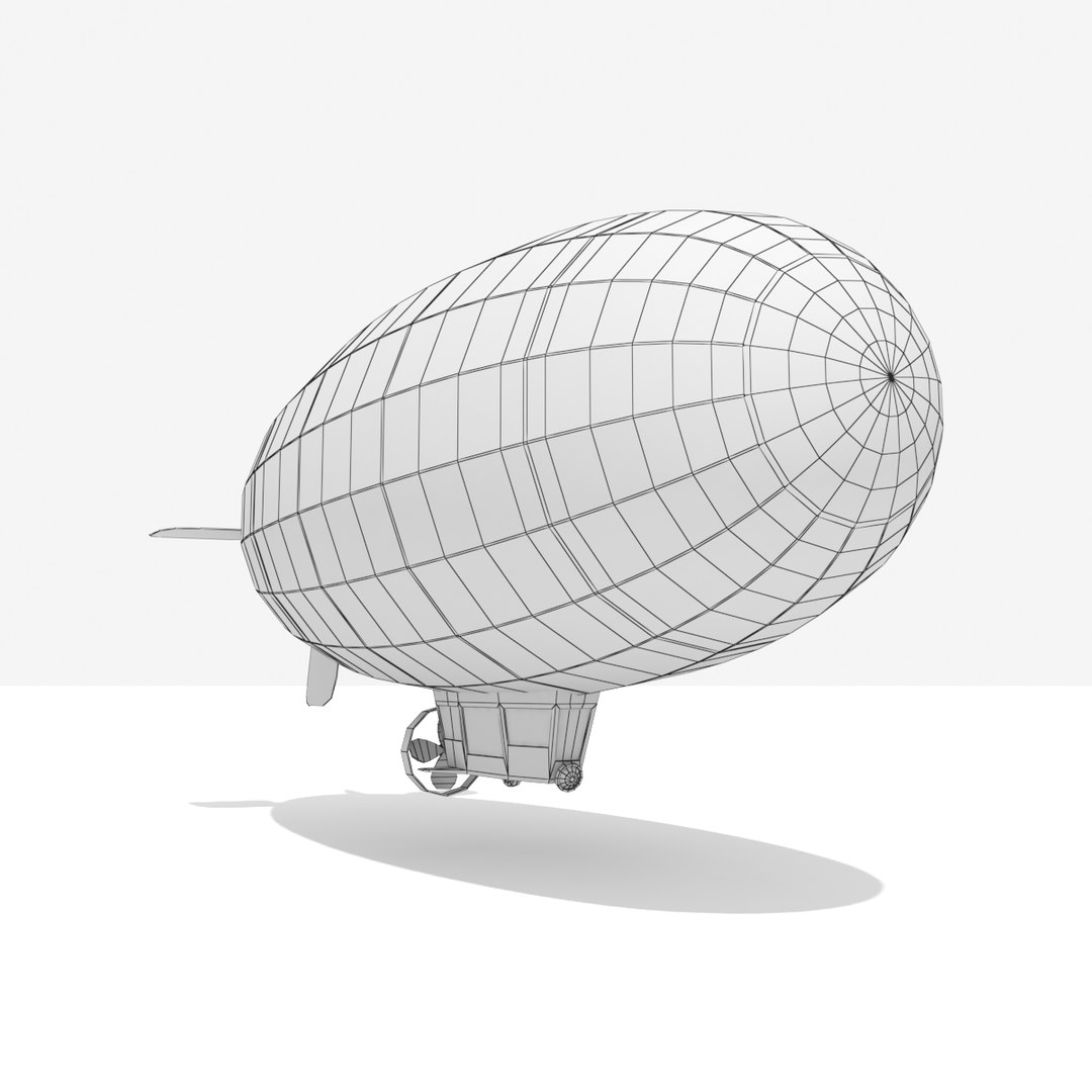Generic Blimp Stylized Model - TurboSquid 1307125