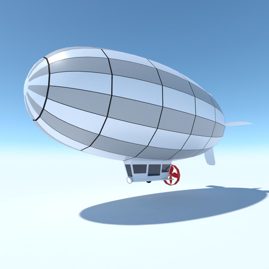 Generic Blimp Stylized Model - TurboSquid 1307125