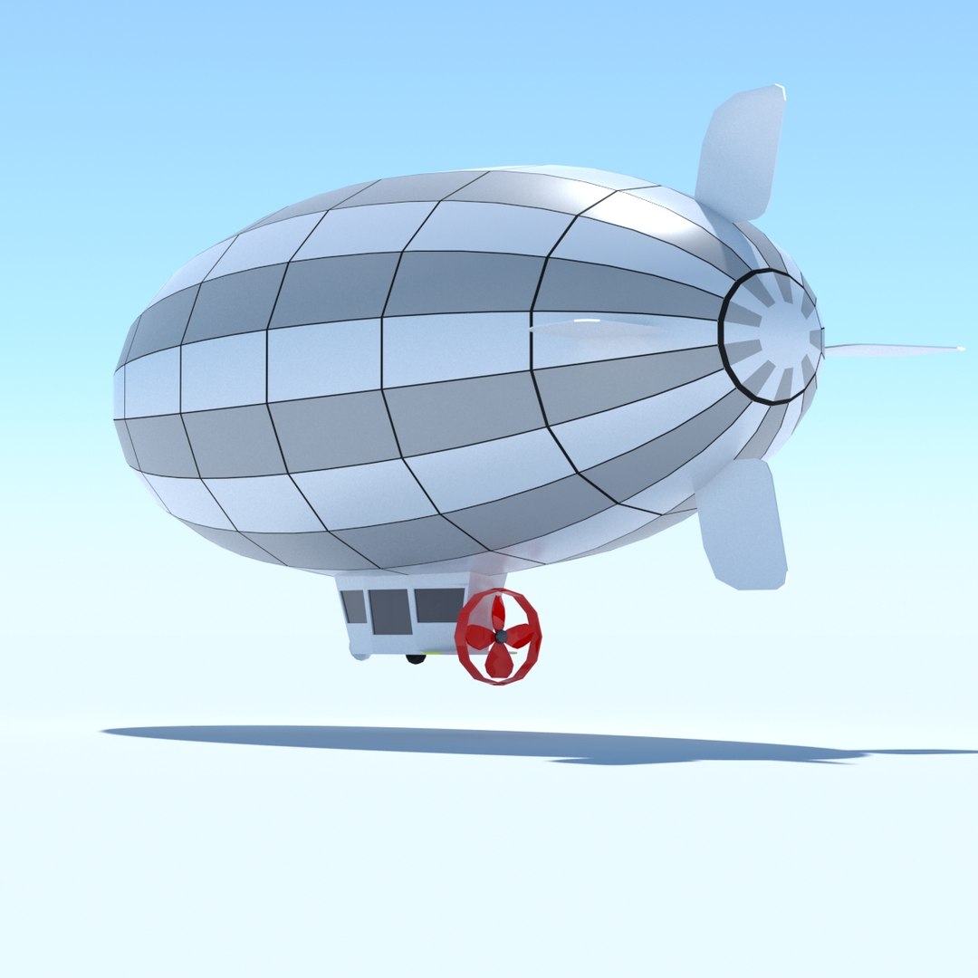 Generic Blimp Stylized Model - TurboSquid 1307125