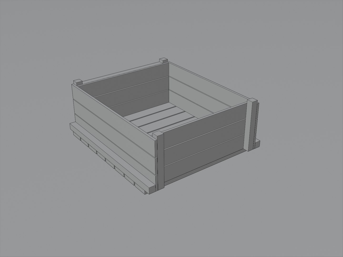 Wooden crates box 3D model - TurboSquid 1555841