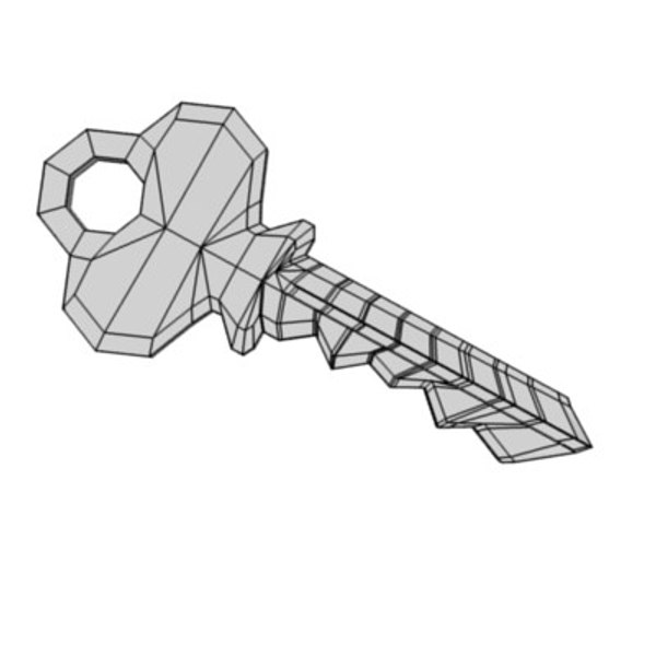 3d key model