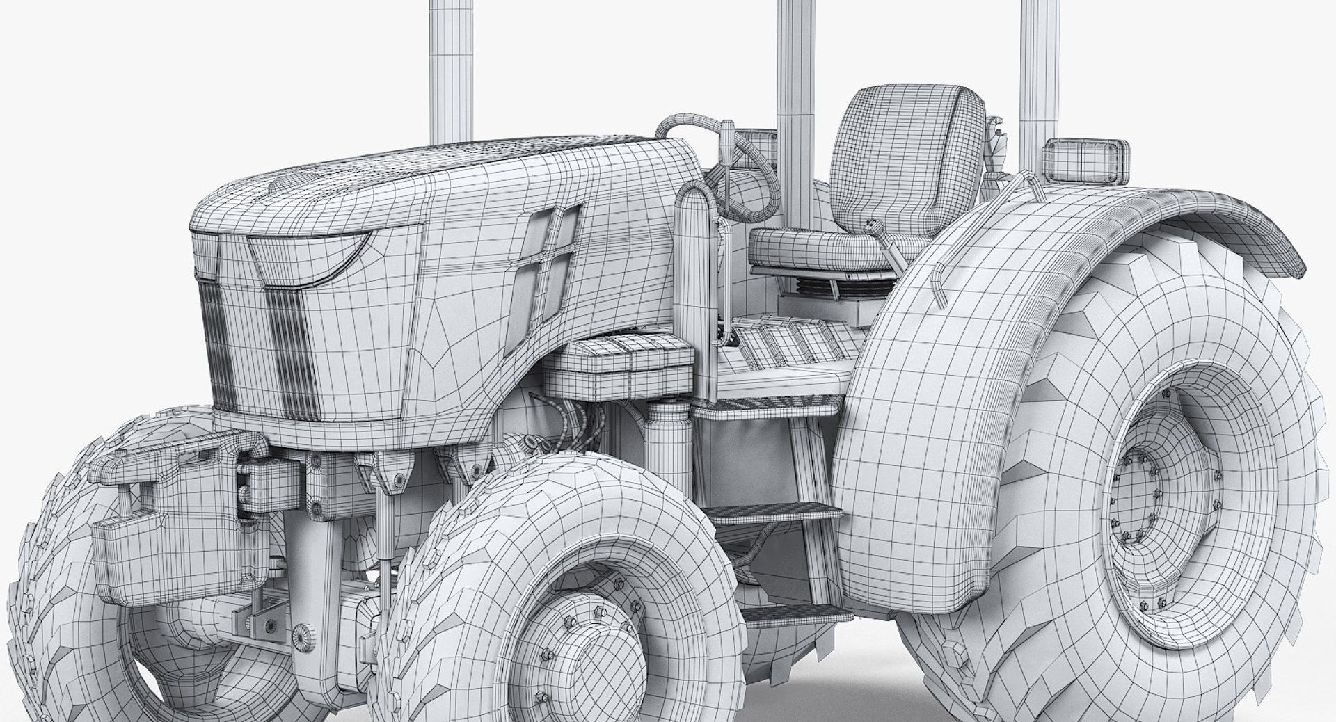 3D model utility compact tractor - TurboSquid 1334568