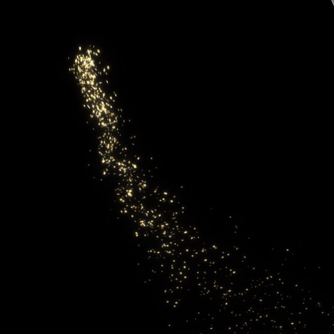 3d Glitter Comet Turbosquid 1210739