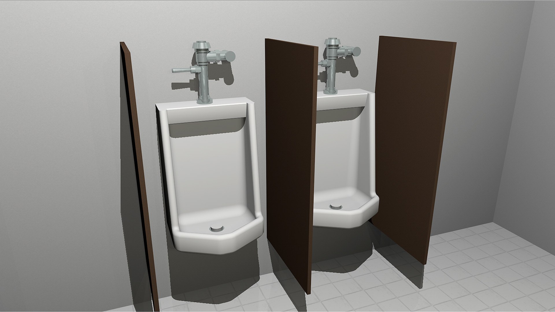 3D Public Restroom Set Model - TurboSquid 2260077