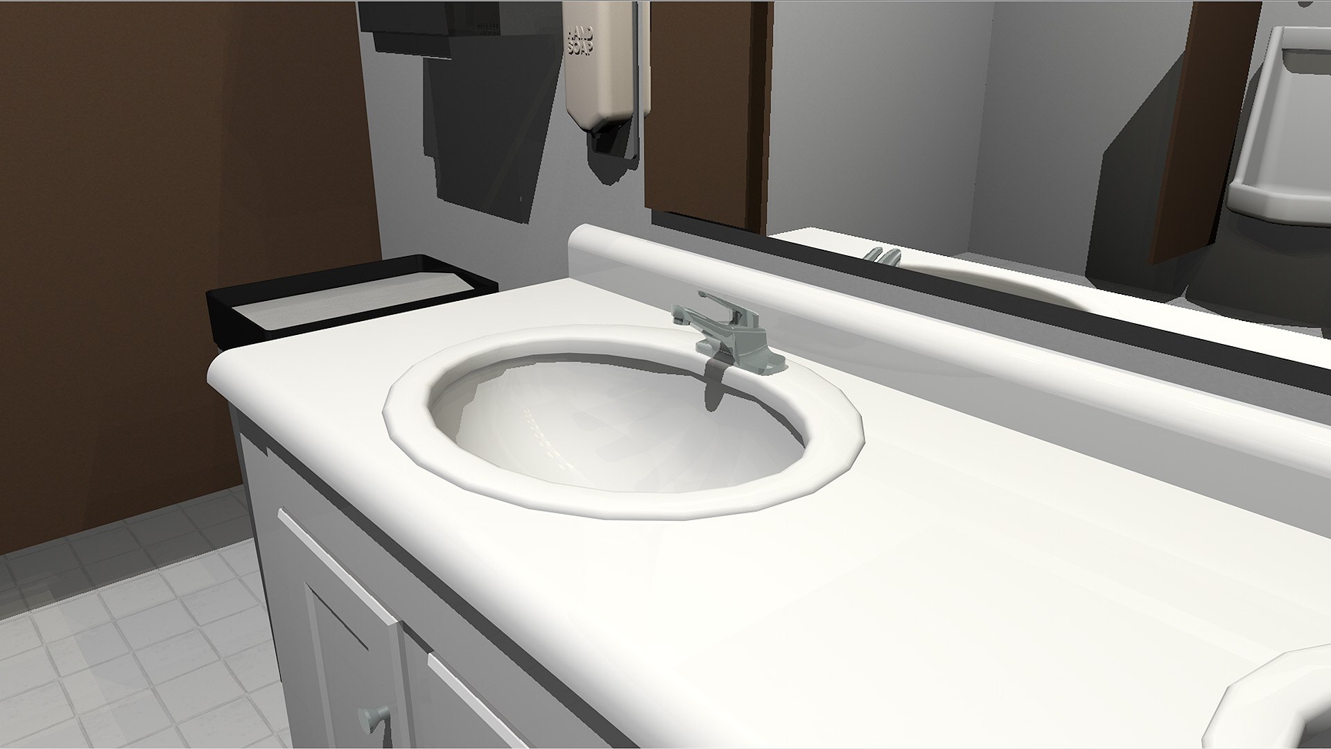 3D Public Restroom Set Model - TurboSquid 2260077