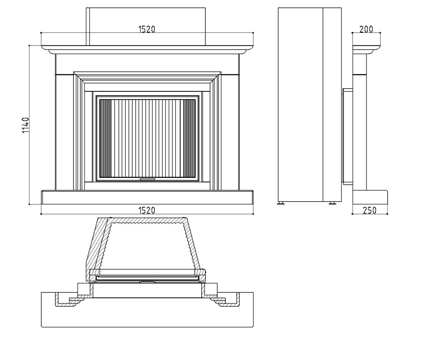 Fireplace 38 3d Dwg