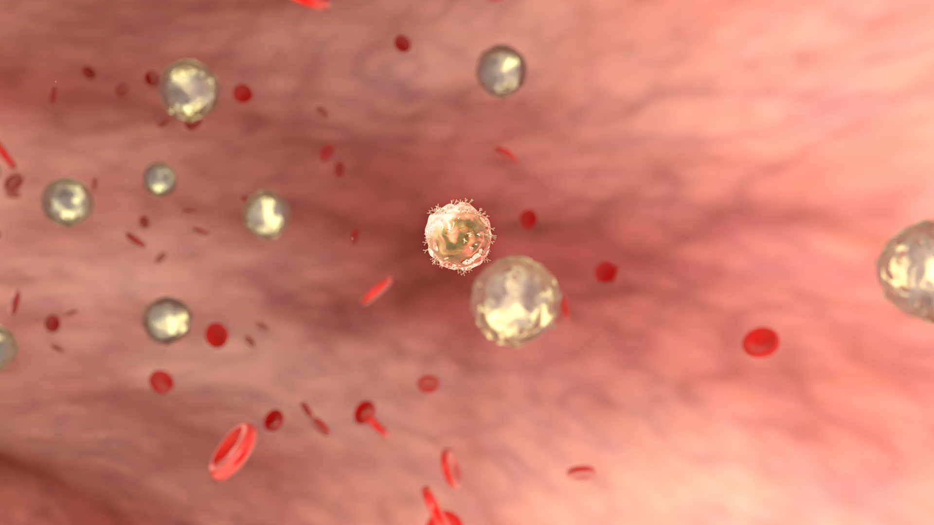 Virus Infection In Blood Stream Model - TurboSquid 2177312