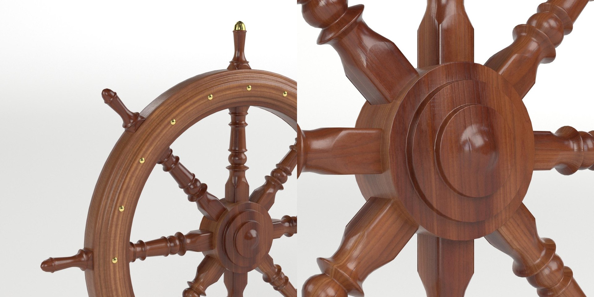 3D decorative rudder model - TurboSquid 1349401