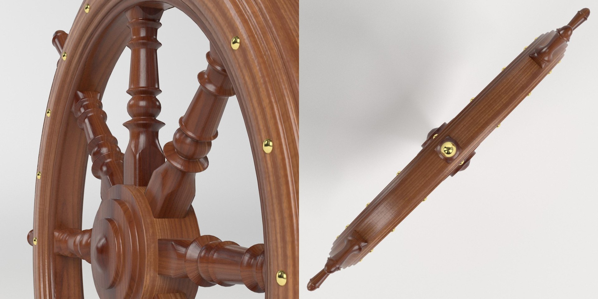 3D decorative rudder model - TurboSquid 1349401