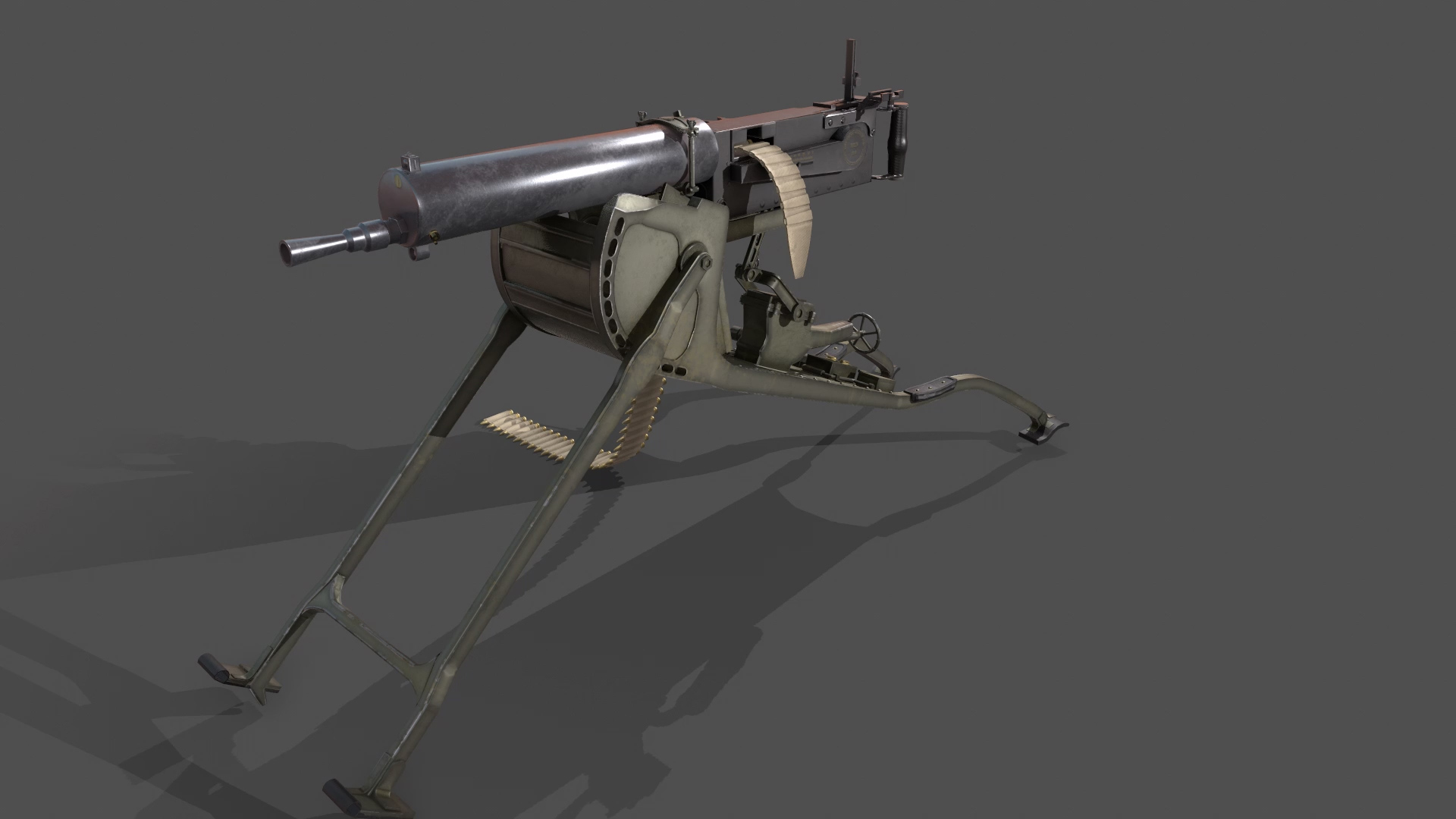 German MG-08 Machine Gun 3D - TurboSquid 1729524