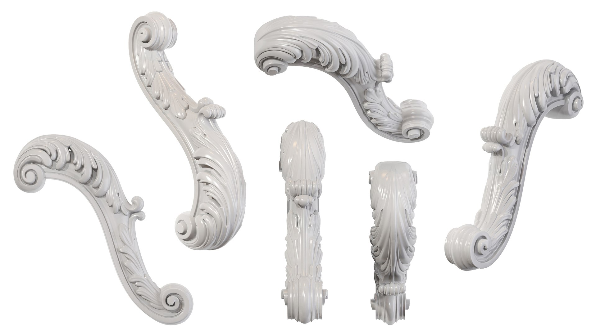 Classic Carved 206 3D Model - TurboSquid 1943535