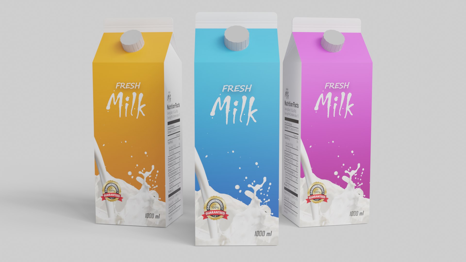 Milk Carton Model - TurboSquid 2209590