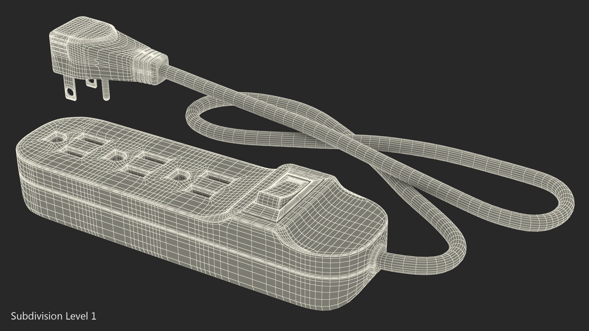 Mini power strip 3 3D model - TurboSquid 1452152