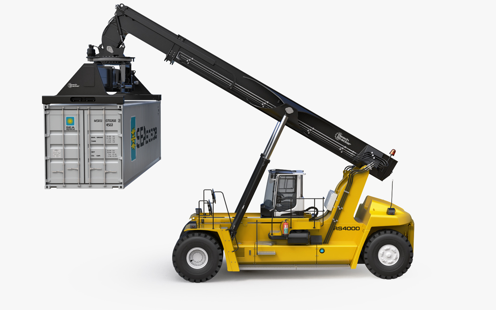 3D Model Reach Stacker Generic 40 - TurboSquid 1361551