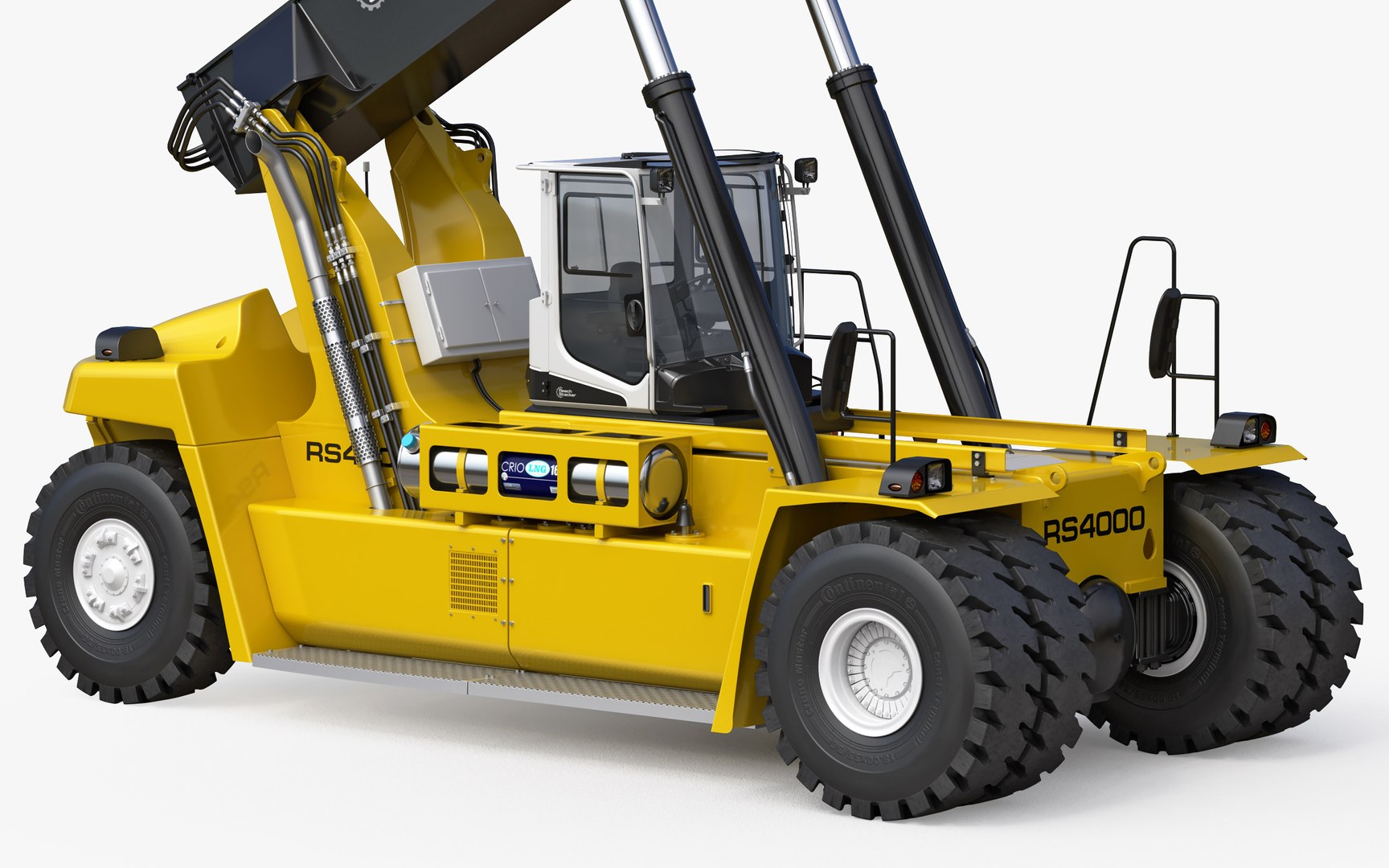 3D model reach stacker generic 40 - TurboSquid 1361551