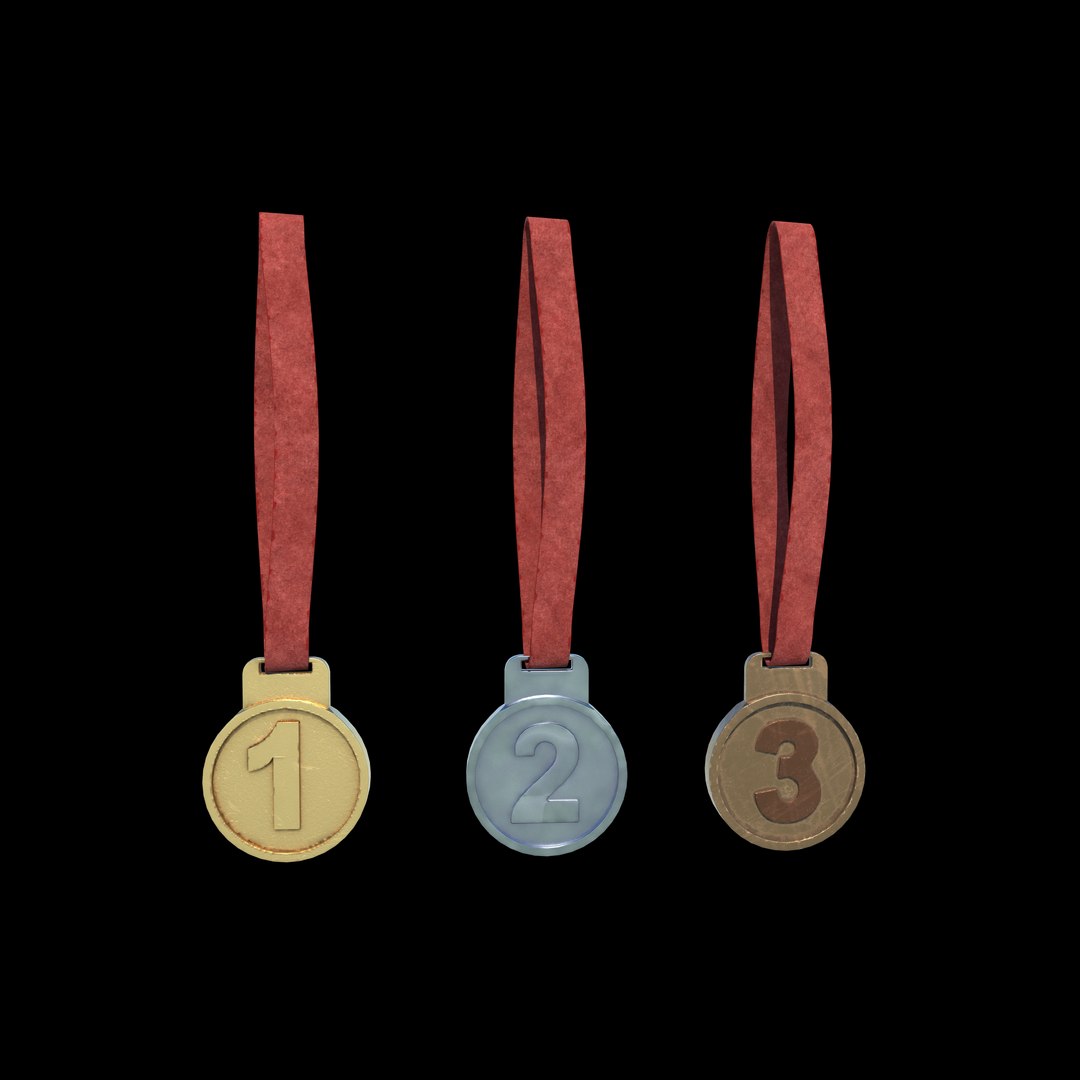 Three Medals 3D Model 3D - TurboSquid 2362068