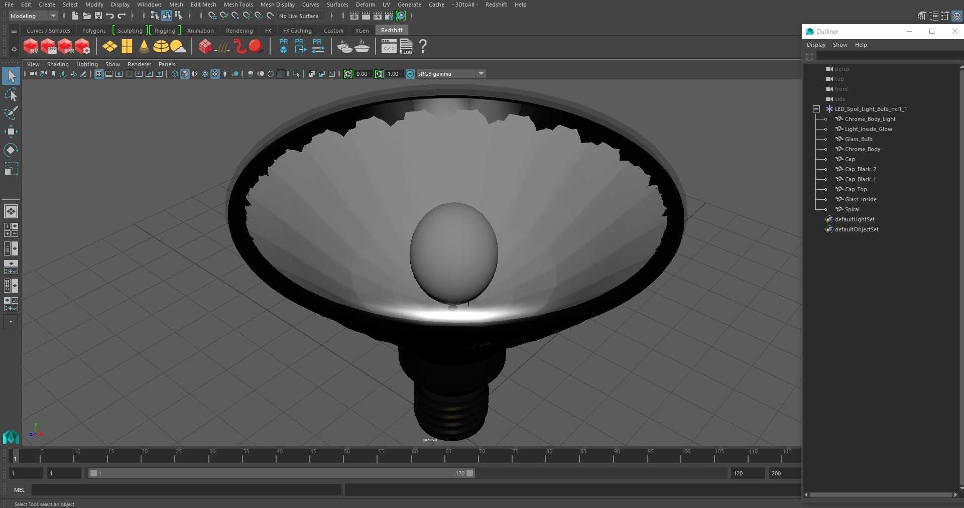 LED Spot Light Bulb Model - TurboSquid 2246857
