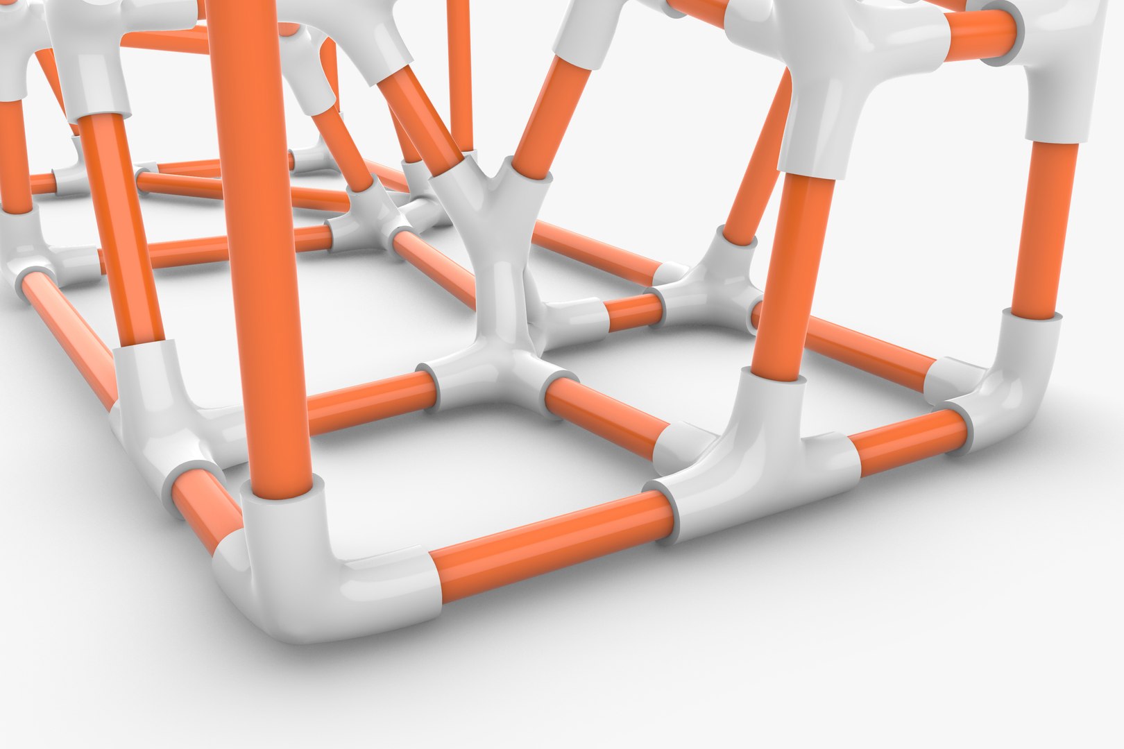Pipes Structure With Joints 3D Model - TurboSquid 1972056
