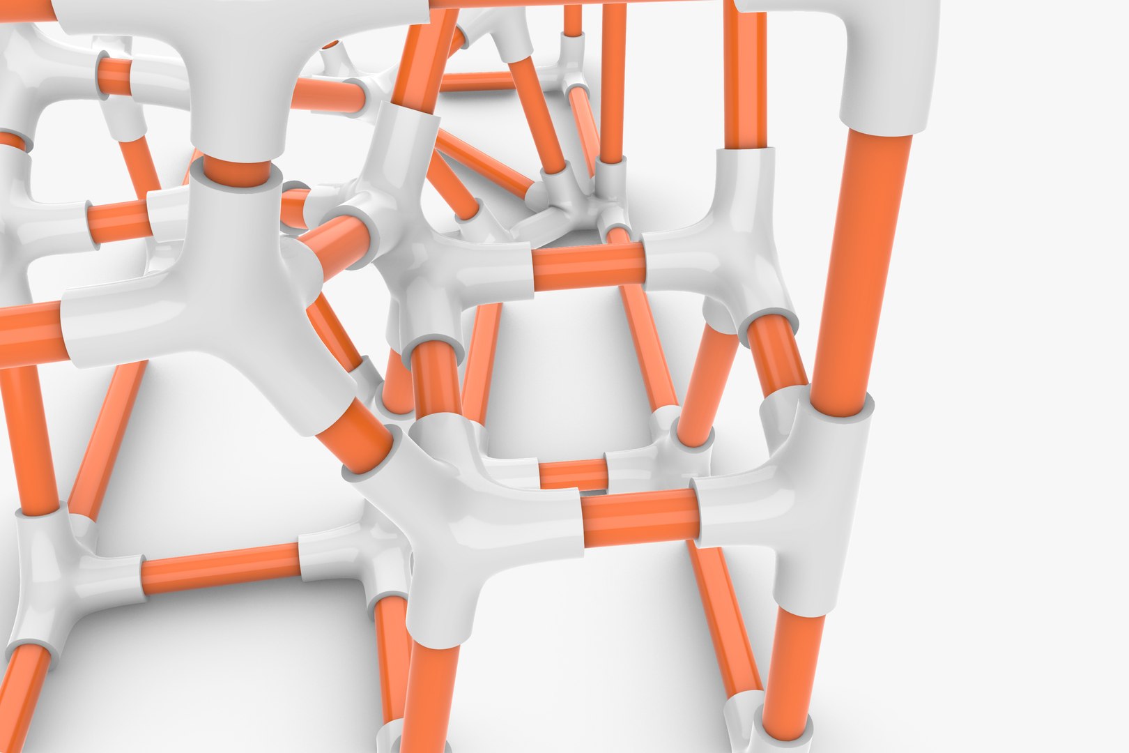 Pipes Structure With Joints 3D Model - TurboSquid 1972056