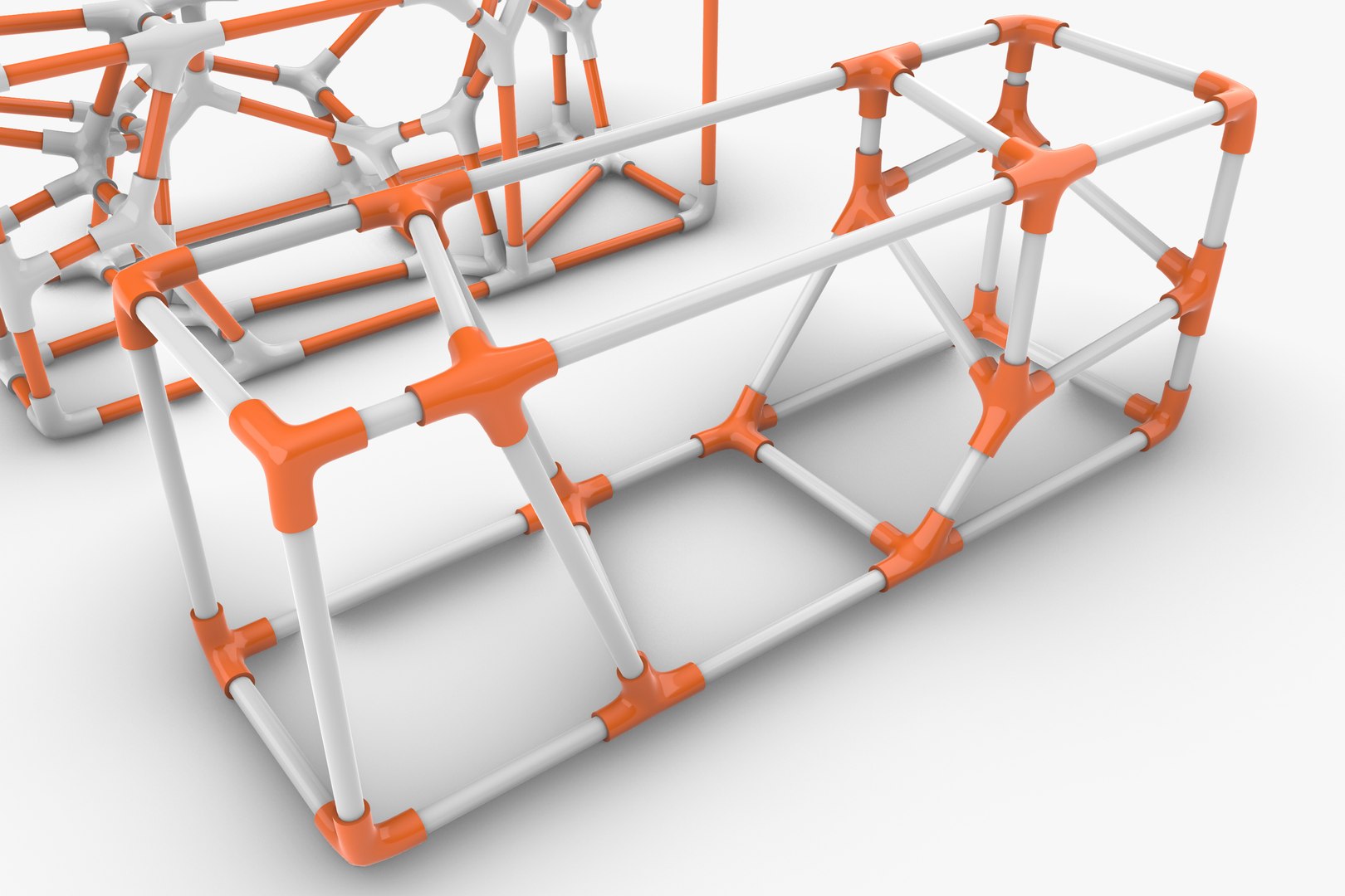 Pipes Structure With Joints 3D Model - TurboSquid 1972056