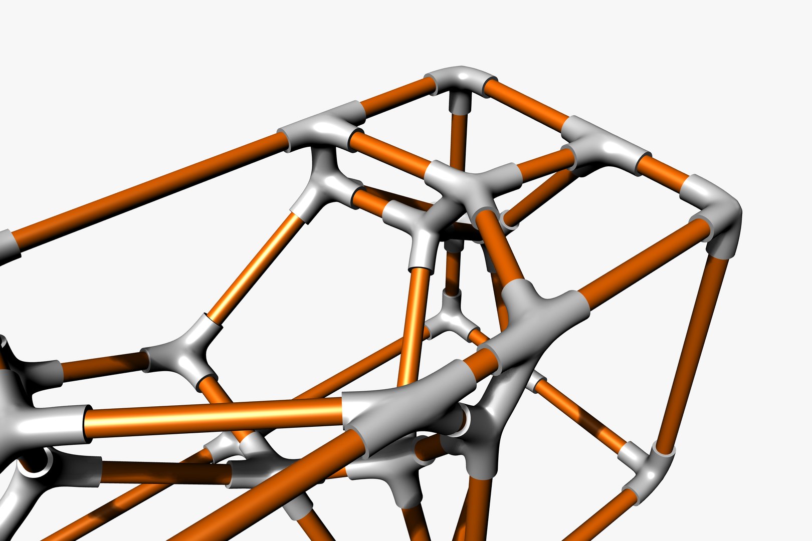 Pipes Structure With Joints 3D Model - TurboSquid 1972056