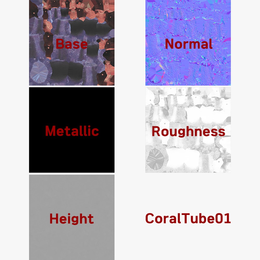 Coral Tubes V01 Model - TurboSquid 2382004