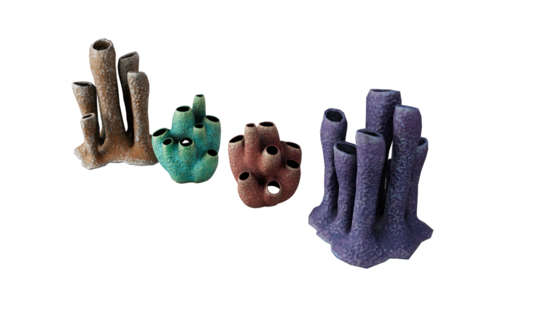 Coral Tubes V01 Model - TurboSquid 2382004