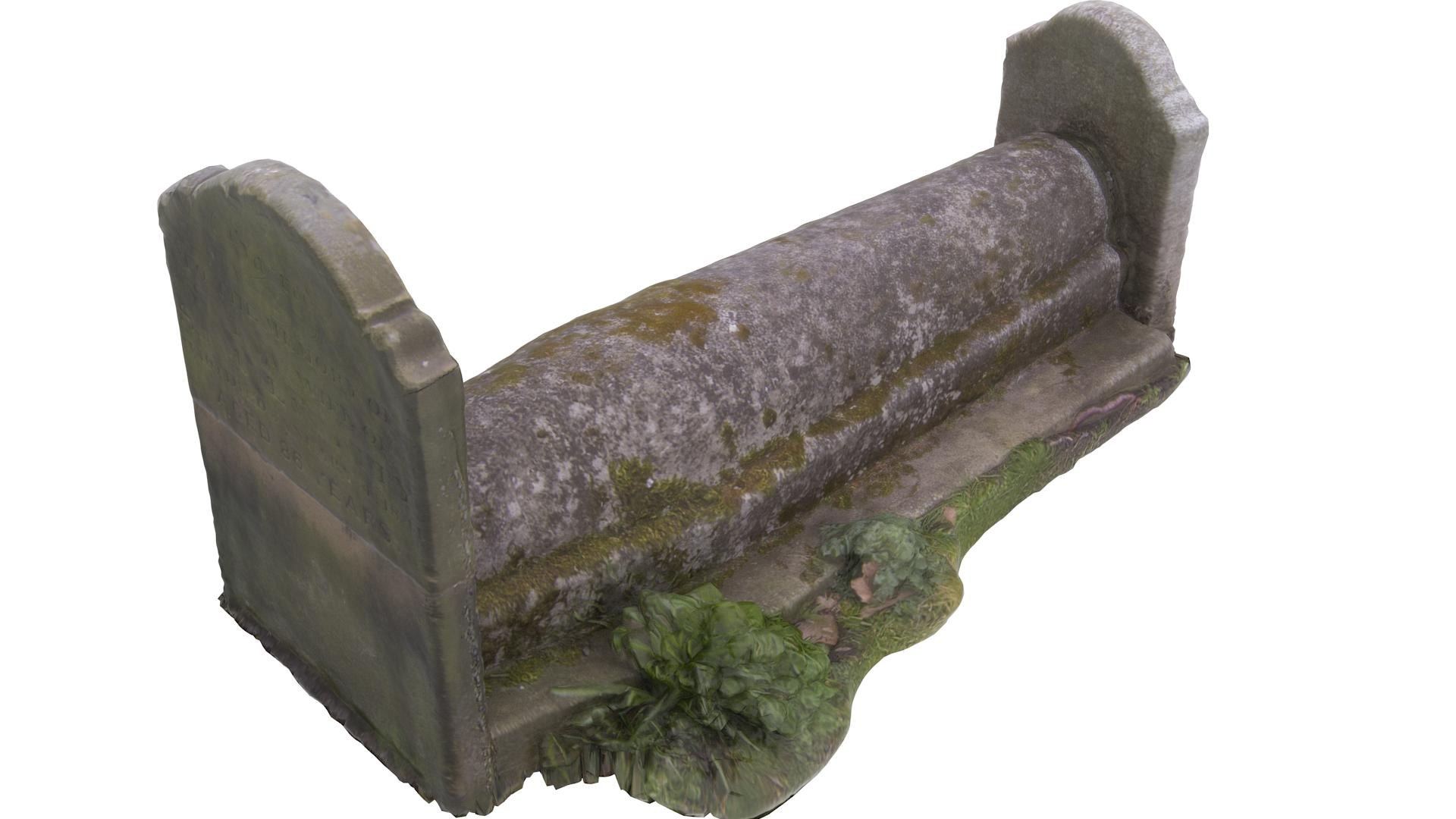 Grave Gravestone Cloverleaf 3d Model