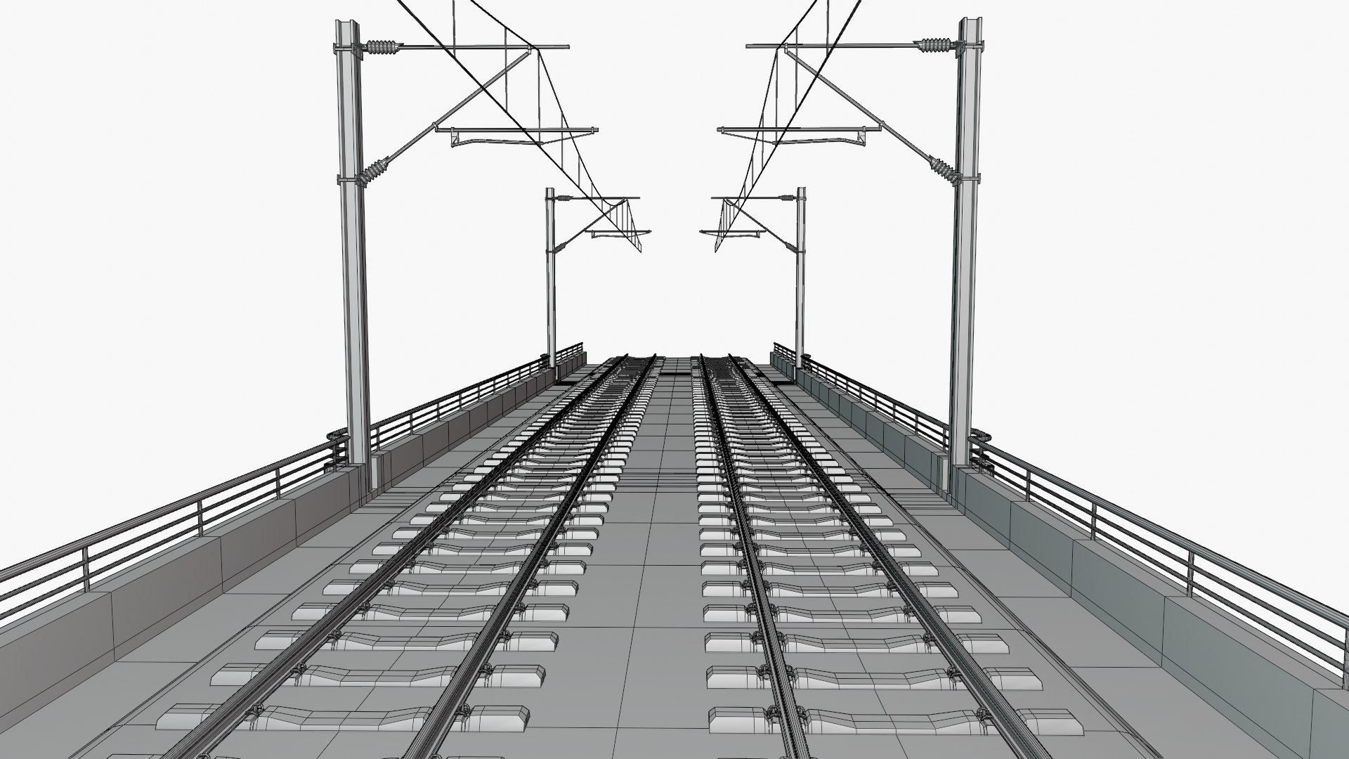 Railway Bridge Segment 3D Model - TurboSquid 1746438