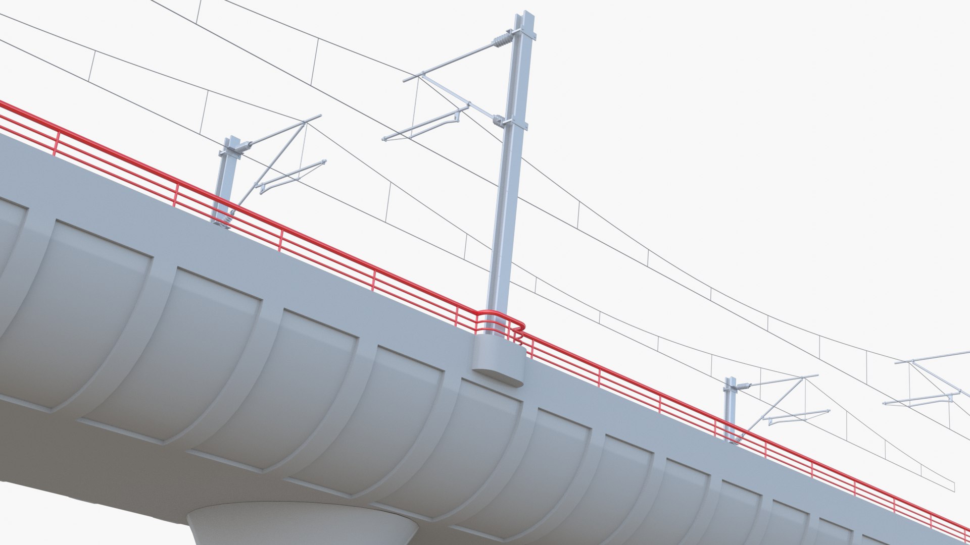 Railway Bridge Segment 3D Model - TurboSquid 1746438