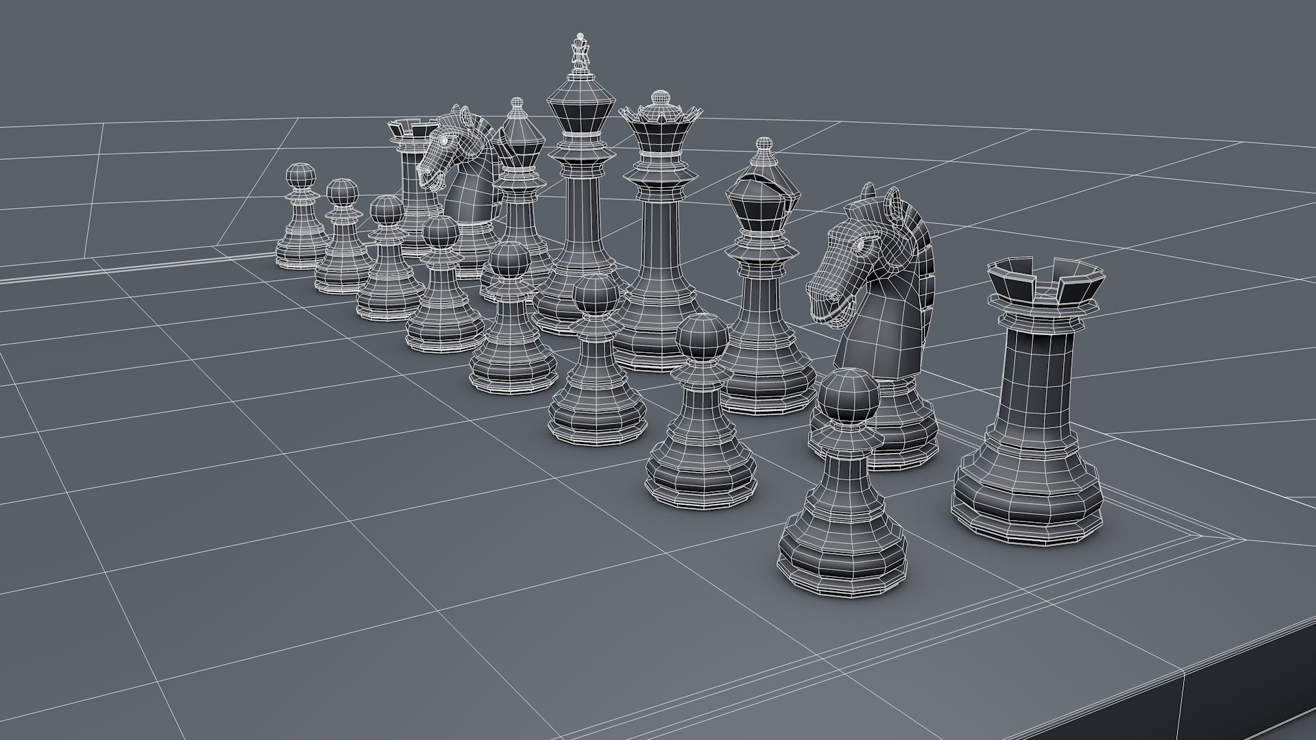 3d Chess Pieces Model