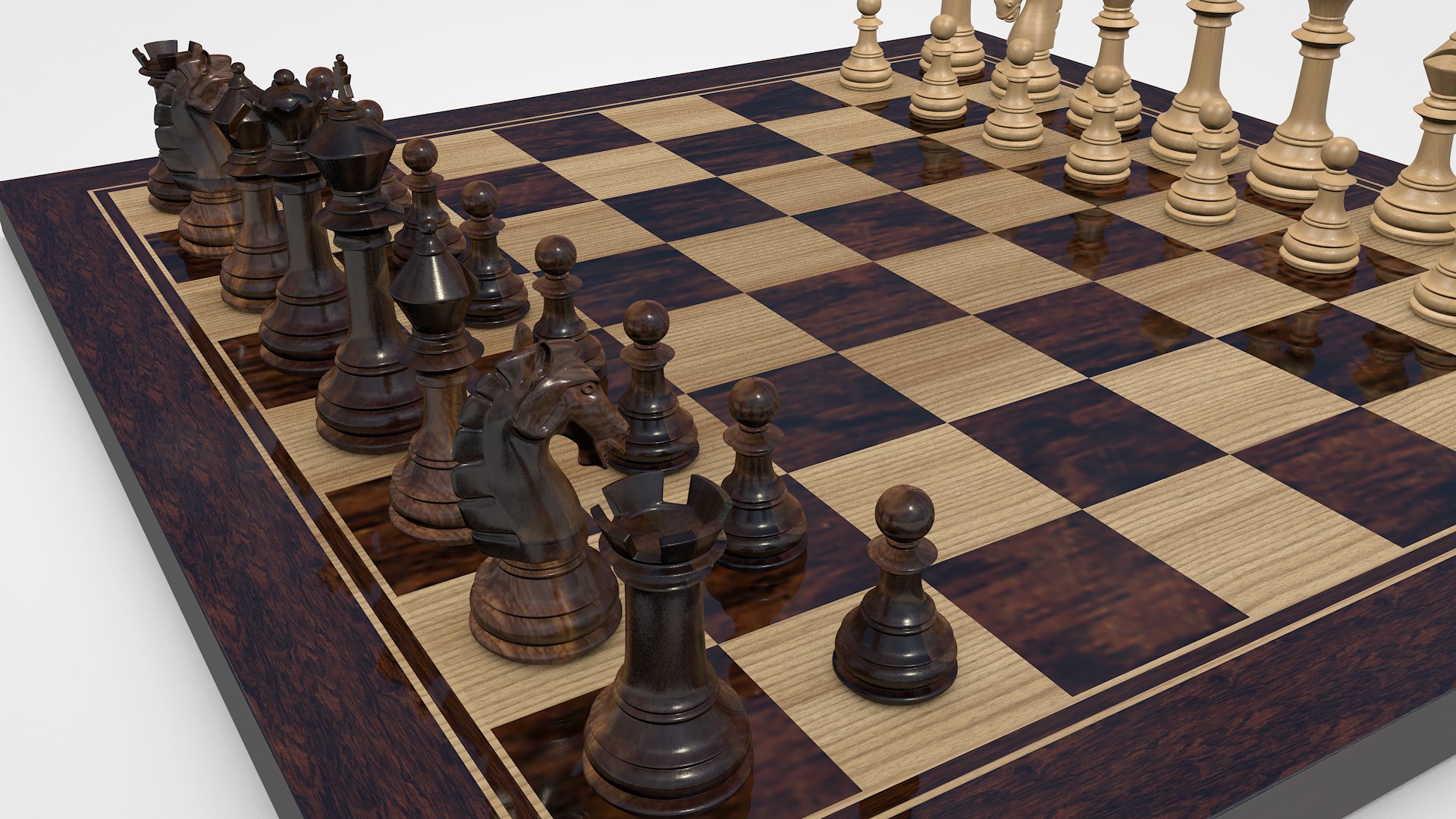 3d Chess Pieces Model