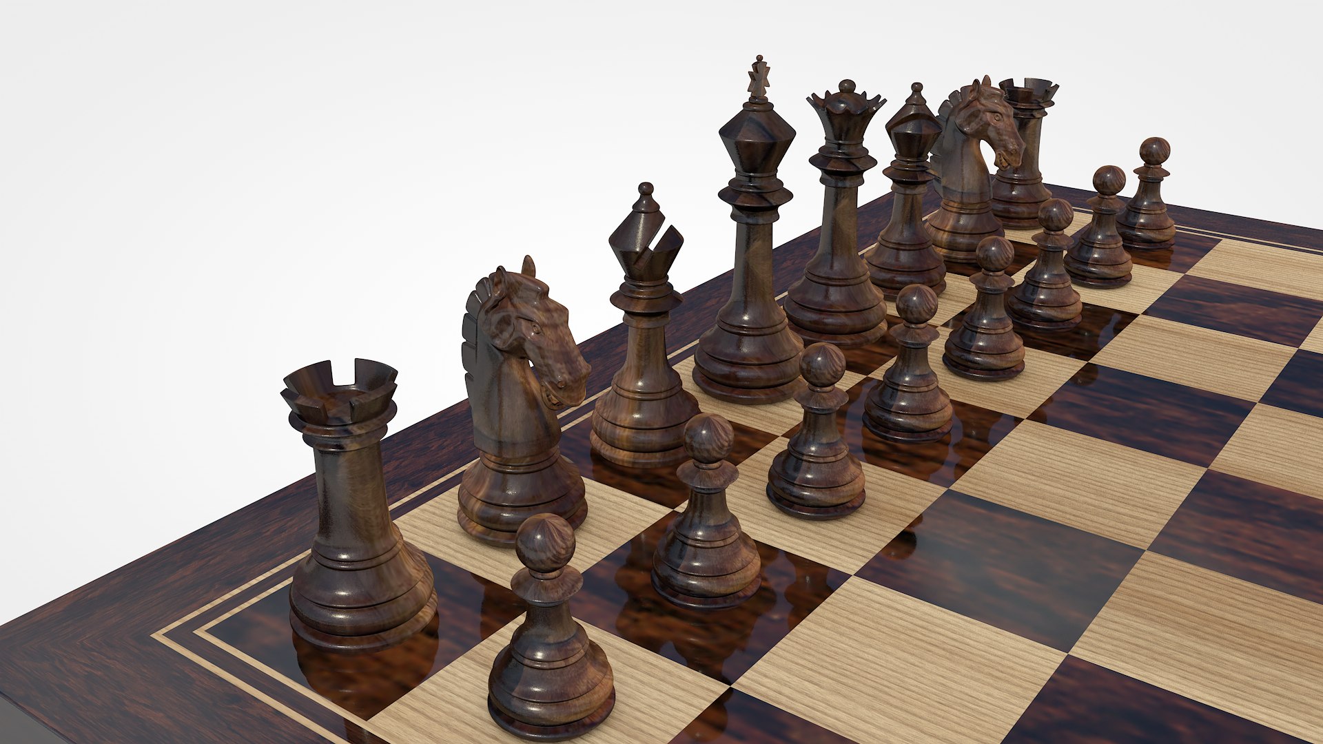 3d Chess Pieces Model