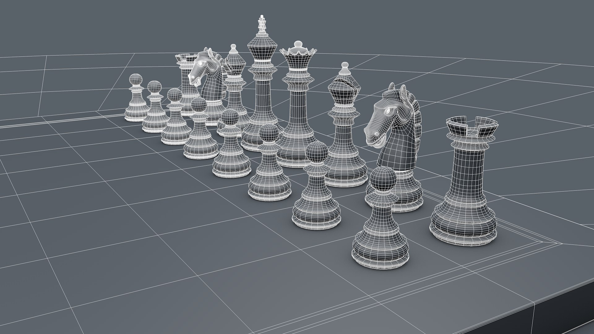 3d Chess Pieces Model