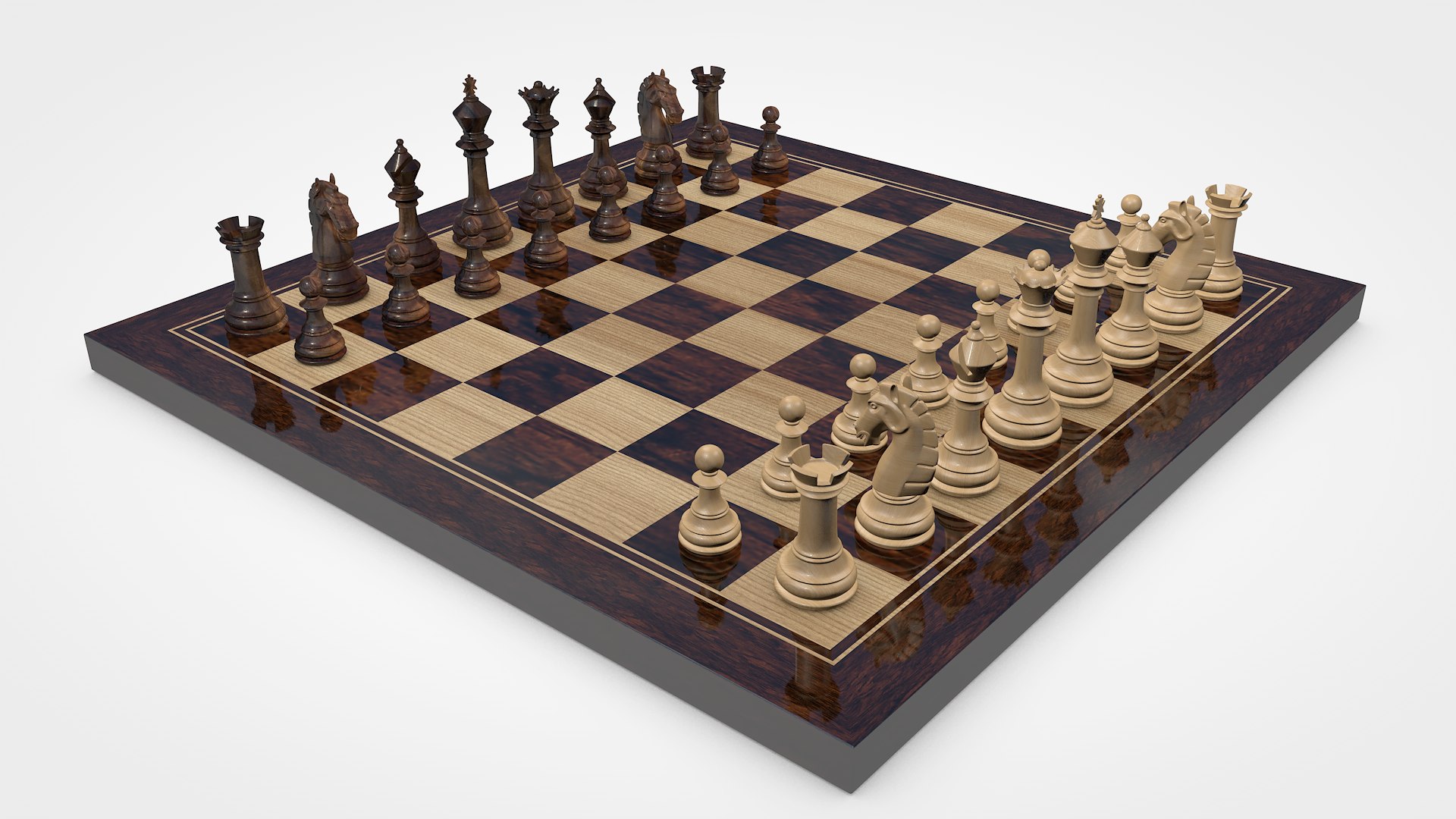 3d Chess Pieces Model